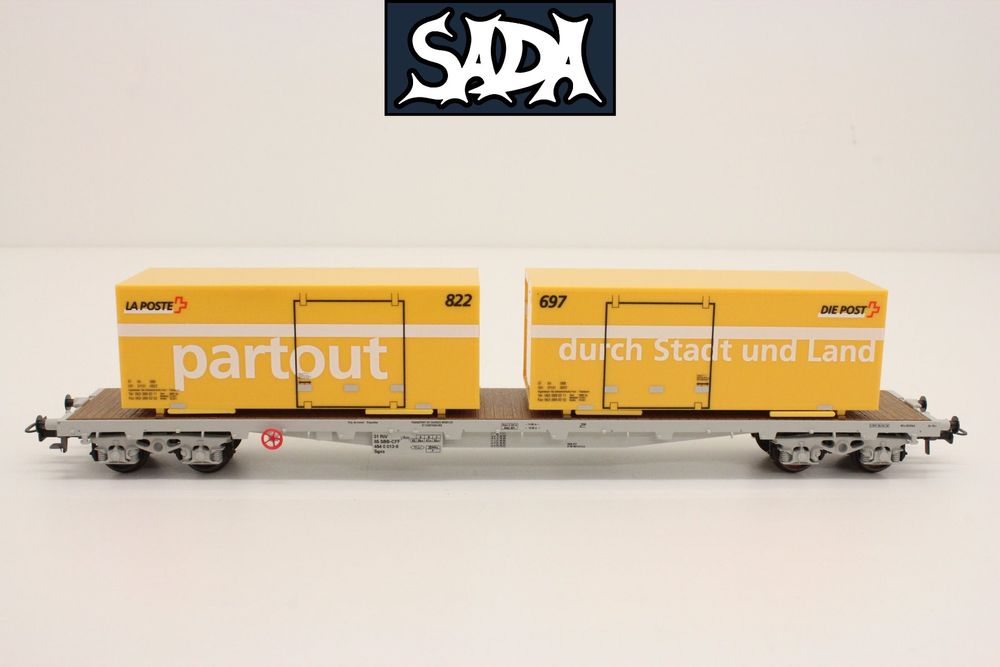 HAG 600 SBB Flachwagen - Postcontainer AC H0 | Kaufen auf Ricardo