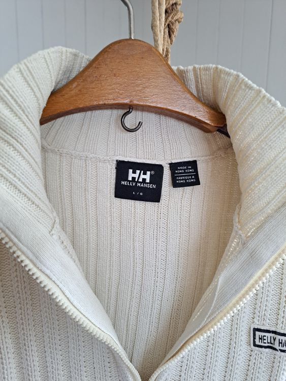 HELLY HANSEN 90s Vintage Cardigan Strickjacke M/L 50 Jacke (Gebraucht ...