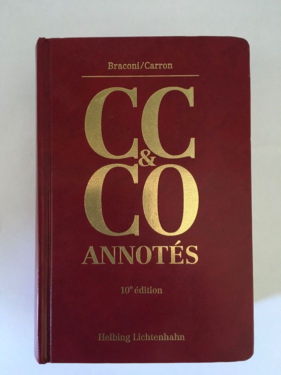 Code civil suisse et Code des obligations annotés (CC & CO) (Neuf (Voir ...