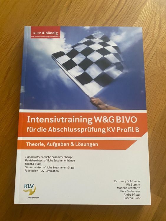 INTENSIVTRAINING WIRTSCHAFT UND GESELLSCHAFT (W&G) BIVO | Kaufen auf Ricardo