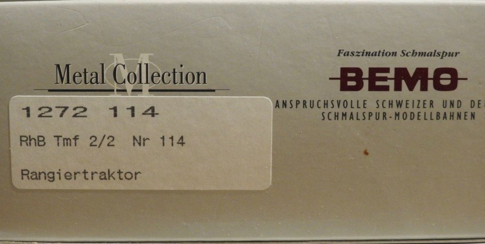 BEMO RhB Tmf 2/2 Nr 114 Metal Collection mit Licht und Sound (Gebraucht ...