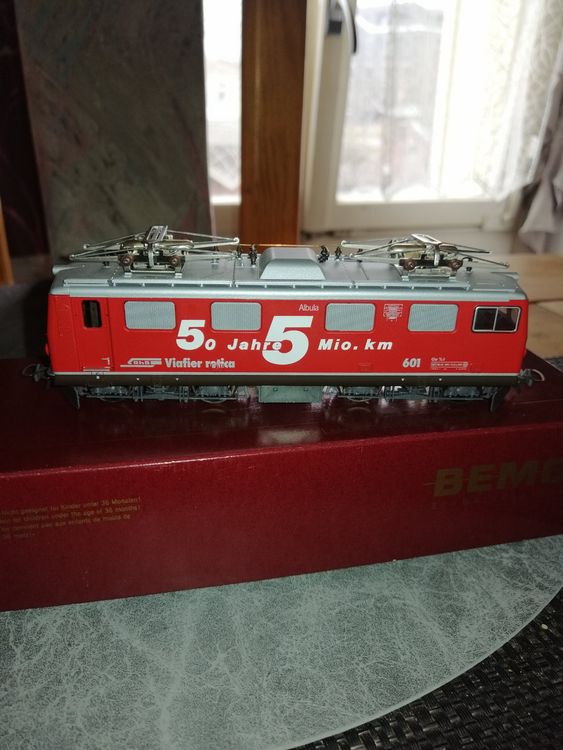 BEMO - RhB GE 4/4 ALBULA "50 JAHRE" NEUW. ANALOG OVP - H0m (Neu (gemäss Beschreibung)) in ...