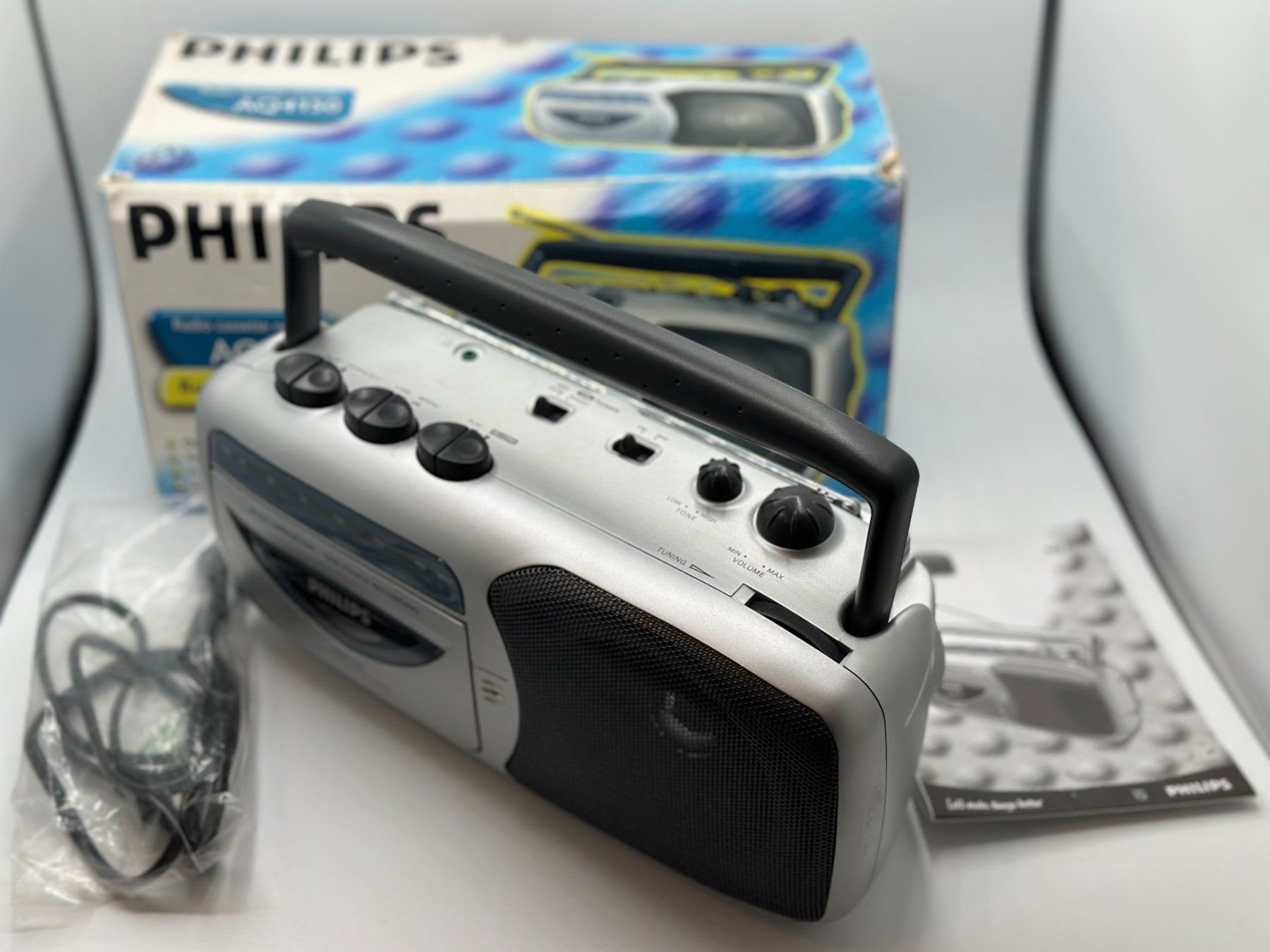 RADIO+Cassette K7 Vintage 1996 ! Philips AQ4150 FM Portable (Gebraucht ...