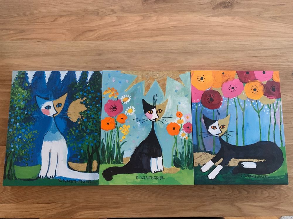 Rosina Wachtmeister: 3 Katzenbilder (Gebraucht) in Hauptwil für CHF 10 – mit Lieferung auf ...