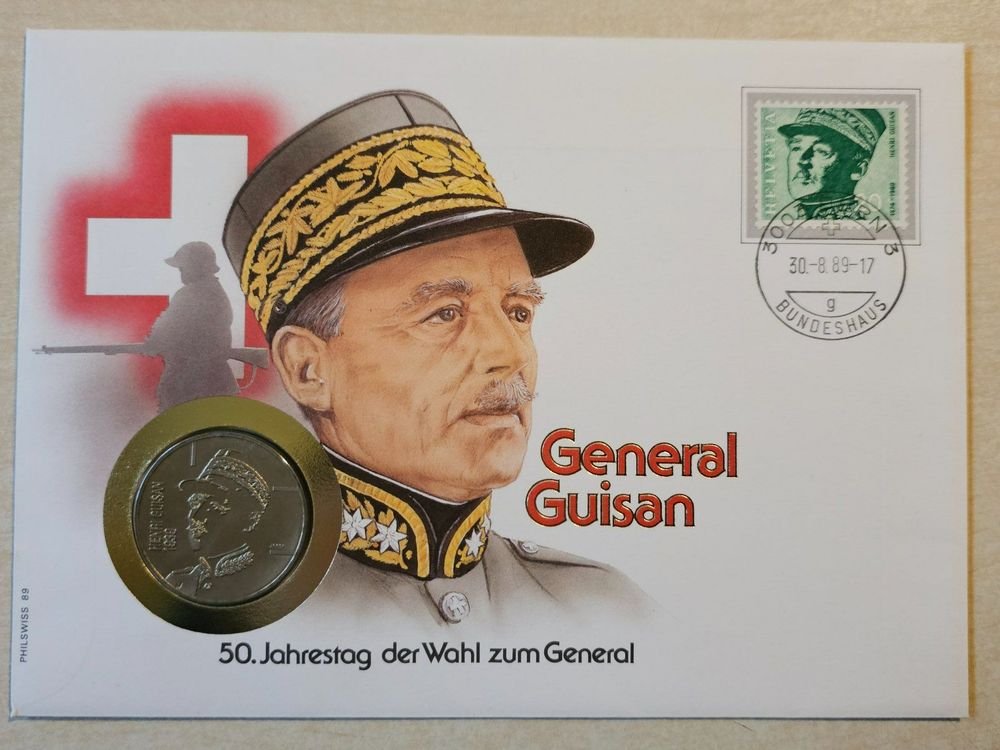 NUMIS - BRIEF ! GENERAL GUISAN ! 5 CHF ! 1989 !! (Neu (gemäss Beschreibung)) in Rombach für CHF ...
