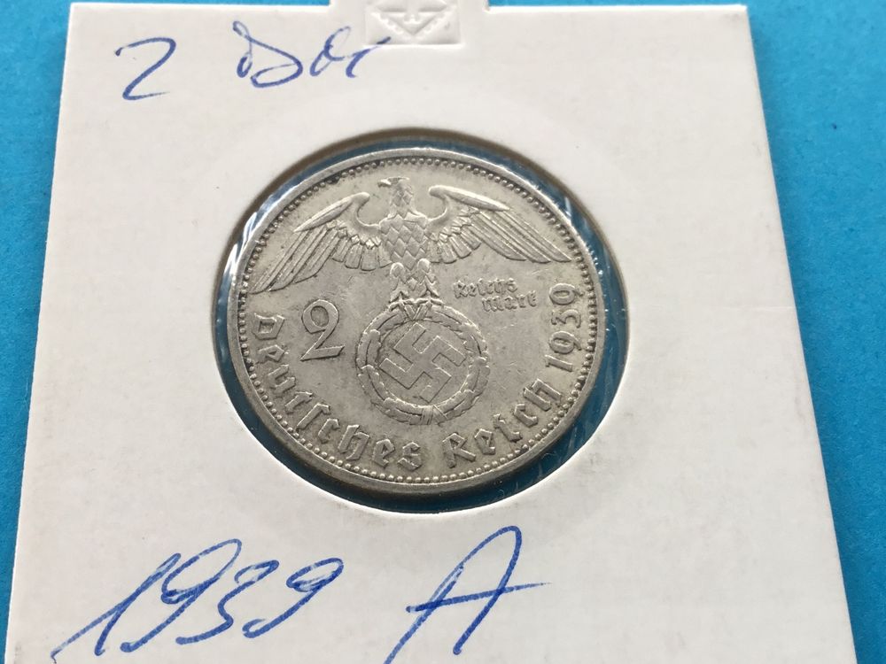 Deutsche Reich 2 Reichmark 1939 A (Gebraucht) in St. Margrethen SG für CHF 13.5 – mit Lieferung ...