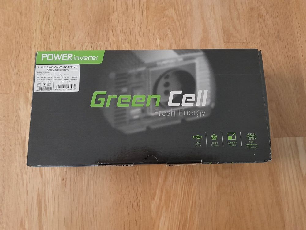 GreenCell Wechselrichter 500W 12V - 230V (Neu (gemäss Beschreibung)) in ...