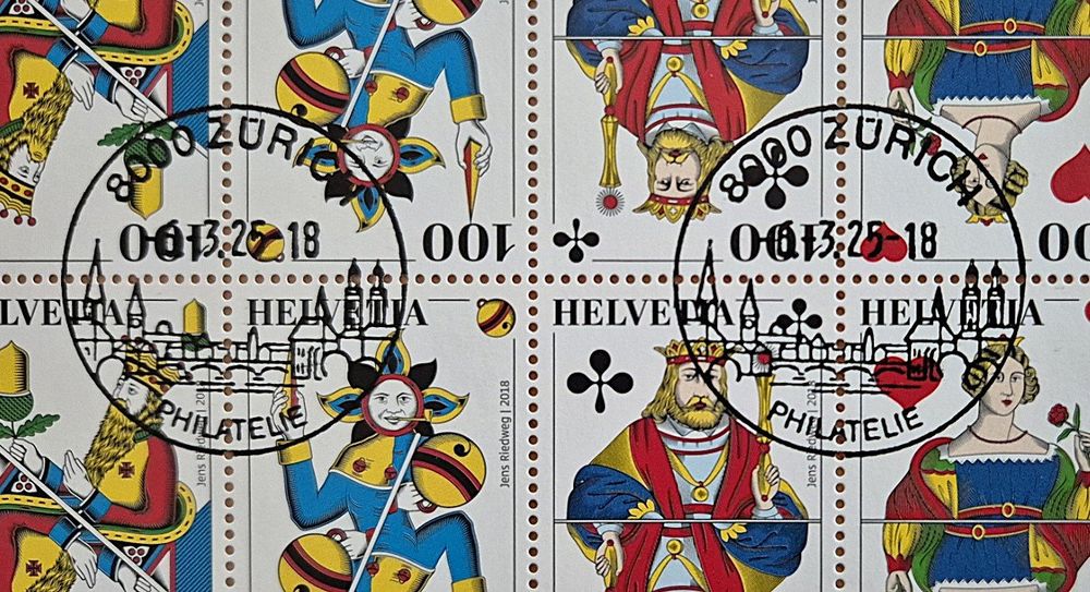 1000. Sendung Samschtig Jass 2025, Spezialbogen Ersttagsstem (Neu (gemäss Beschreibung)) in St ...