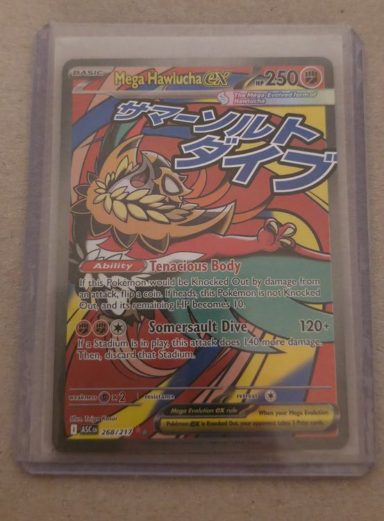 Pokemon Ascended Heroes - "Mega Hawlucha ex" ASC 268/217 (Neu (gemäss ...