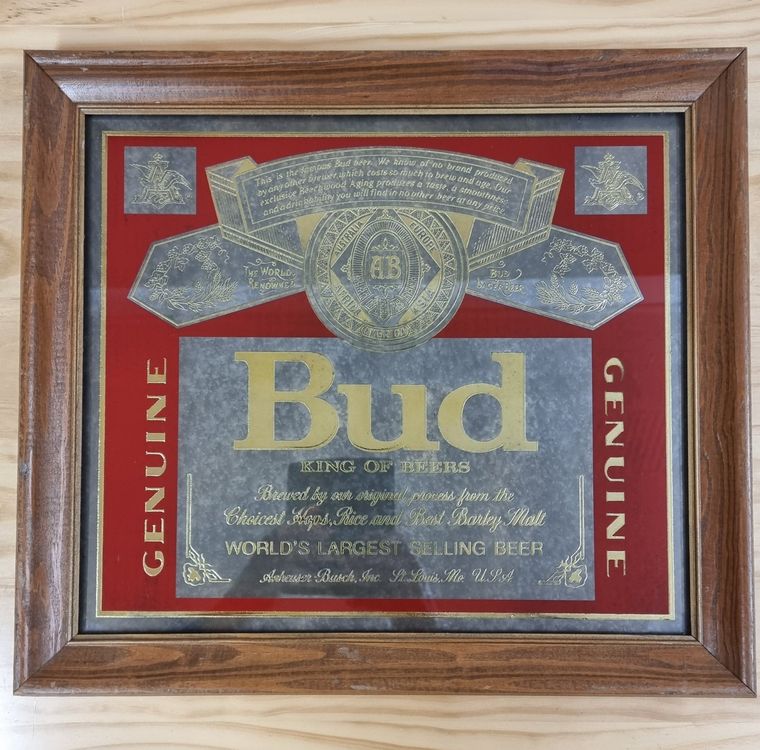 Werbespiegel Bud GENUINE (Gebraucht) in Zürich für CHF 50 – nur ...