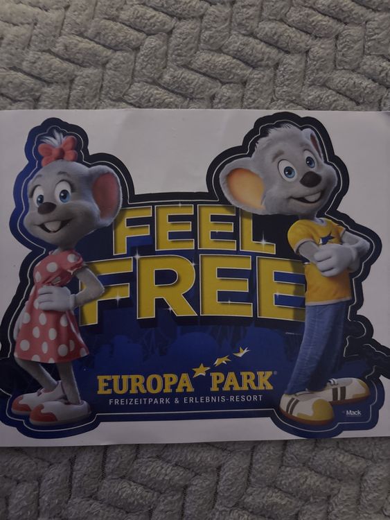 Europa-Park Sticker "Feel Free" neu ep rust fam sammler deko (Neu und originalverpackt) in Bern ...