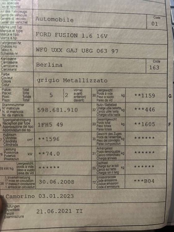 Vendo Auto (Usato) a Sessa per CHF 850 – solo ritiro | Acquista su Ricardo