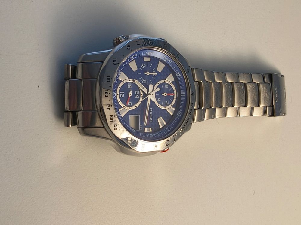 Casio Wave Ceptor WVQ-550 – Herren Funkuhr – Edelstahl (Gebraucht) in ...