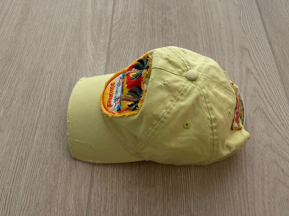DSQUARED D2 CAP '05 GREEN DESTROYED CLASSIC RETRO MÜTZE (Gebraucht) in ...