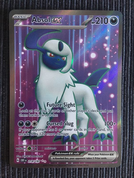 Pokemon Obsidian Flames Absol Ex Fullart Englisch (Neu (gemäss ...