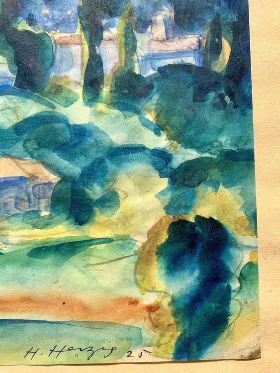 Schönes Aquarell vom Rheintaler Heinrich Herzig (1887-1964) (Gebraucht) in Ottikon für CHF 360 ...