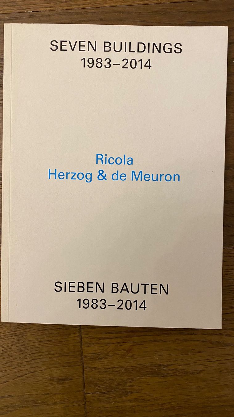 Sieben Bauten 1983-3014 Herzog& de Meuron Ricola Texte Mack (Gebraucht ...