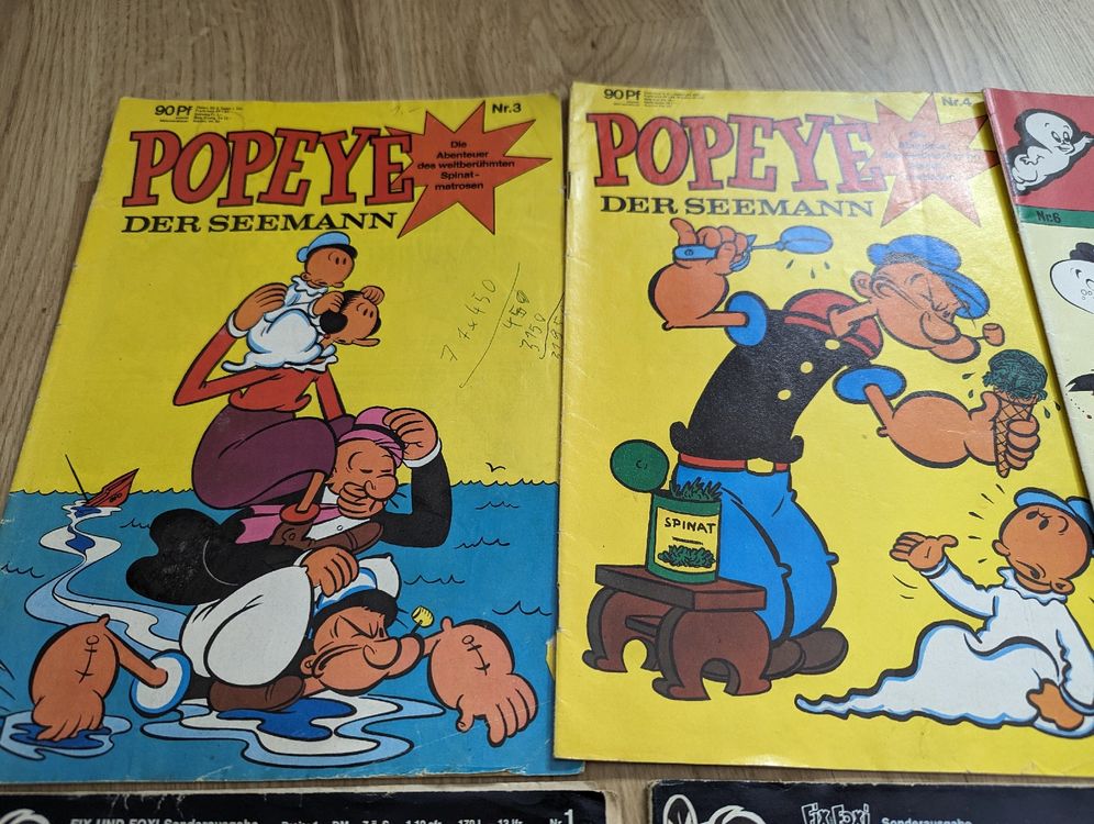 Diverse Comics, Popeye, Tom & Biber, Donald Duck, Casper (Gebraucht) in Zürich für CHF 1 – mit ...