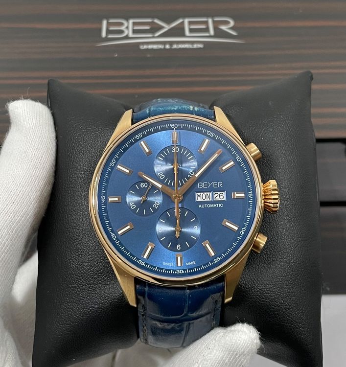 Beyer Aerowatch Chrono Aeroplan Automatik Chronograph Uhr (Gebraucht ...
