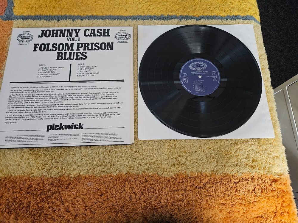 Johnny Cash Schallplatte Lp - Folsom Prison Blues Vol. 1 (Neuf (Voir ...