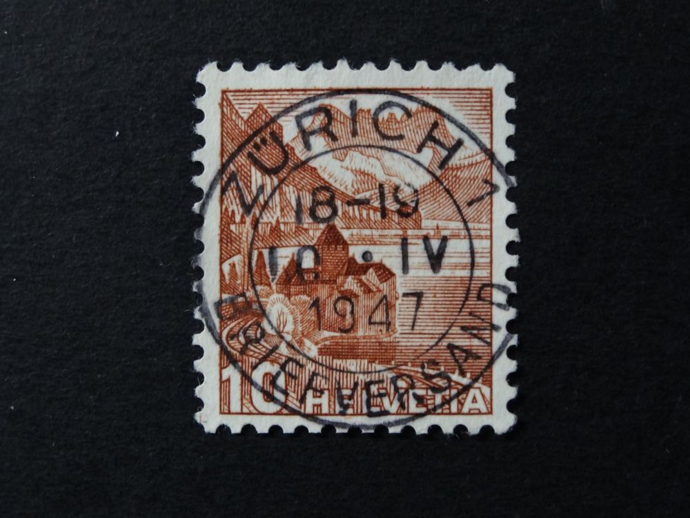 Vollstempel ZÜRICH 1 top zentr SBK 257 10.IV.42 28 (Gebraucht) in Anwil für CHF 2 – mit ...