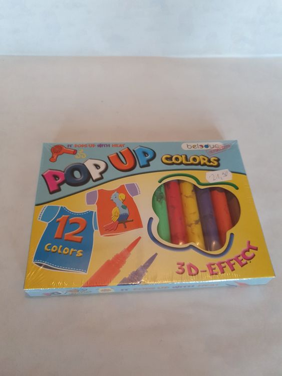 Beleduc Pop Up Colors 12 Stk. 3-D Effekt, Bastelset (Neu und ...