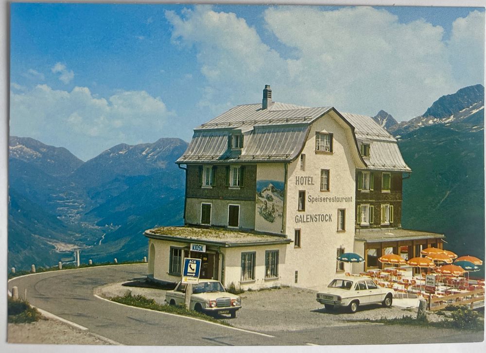 Furkapass - Realp - hôtel Galenstock - Oldtimer 1984 (Gebraucht) in ...