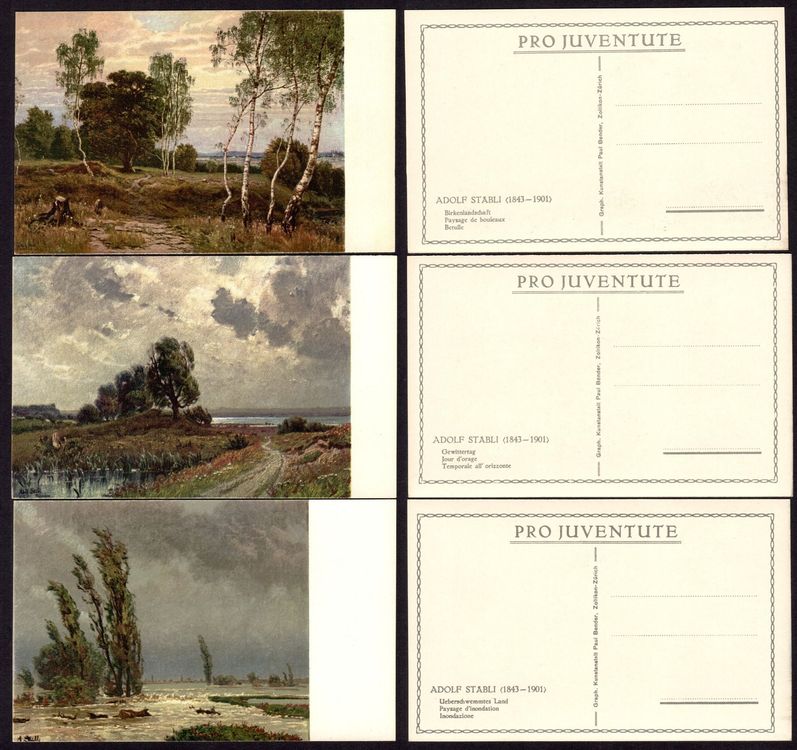 PJ Serie von 5 Karten von 1922 mit Broschüre | Kaufen auf Ricardo