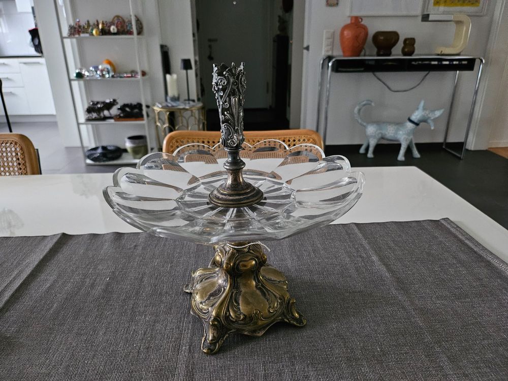 JUGENDSTIL FUSSSCHALE MIT KERZENHALTER UM 1900 FRANKREICH (Gebraucht) in Locarno für CHF 69 ...