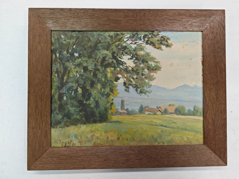 N10 Alte Gemälde Natur M. Joyet 1931 30x38cm (Gebraucht) in Toffen für ...
