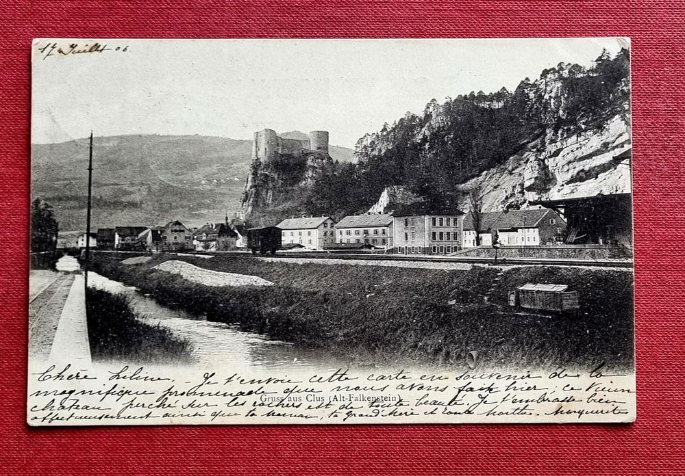 Balsthal - Klus - Bahnhof mit Eisenbahn - Falkenstein - 1906 (Gebraucht ...