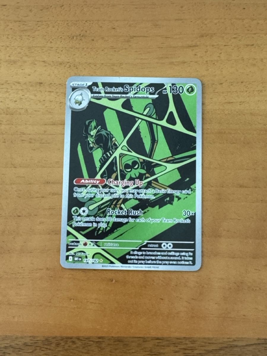 Pokemon DRI EN Team Rocket’s Spidops 187/182 (Neu (gemäss Beschreibung ...