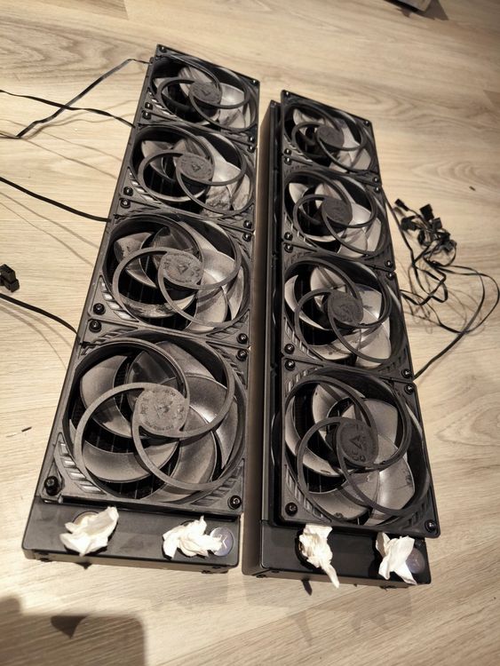 2x EKWB EK-CoolStream PE 480 Radiatoren mit Arctic Lüftern | Kaufen auf ...