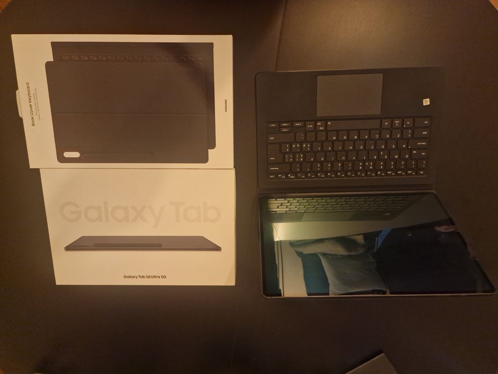 Samsung Galaxy Tab S8 Ultra 5G + Book Cover Keyboard (Neu (gemäss ...