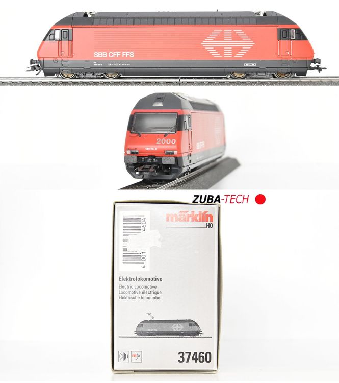 Märklin 37460 E-Lok Re 460 Bahn 2000 SBB H0 WS Digital OVP (Gebraucht ...