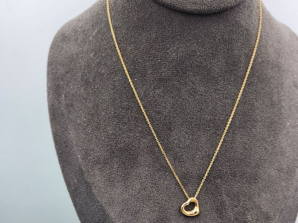 18 Karat Gold Tiffany &Co.Kette Diamanten Anhänger NP1400 (Gebraucht ...