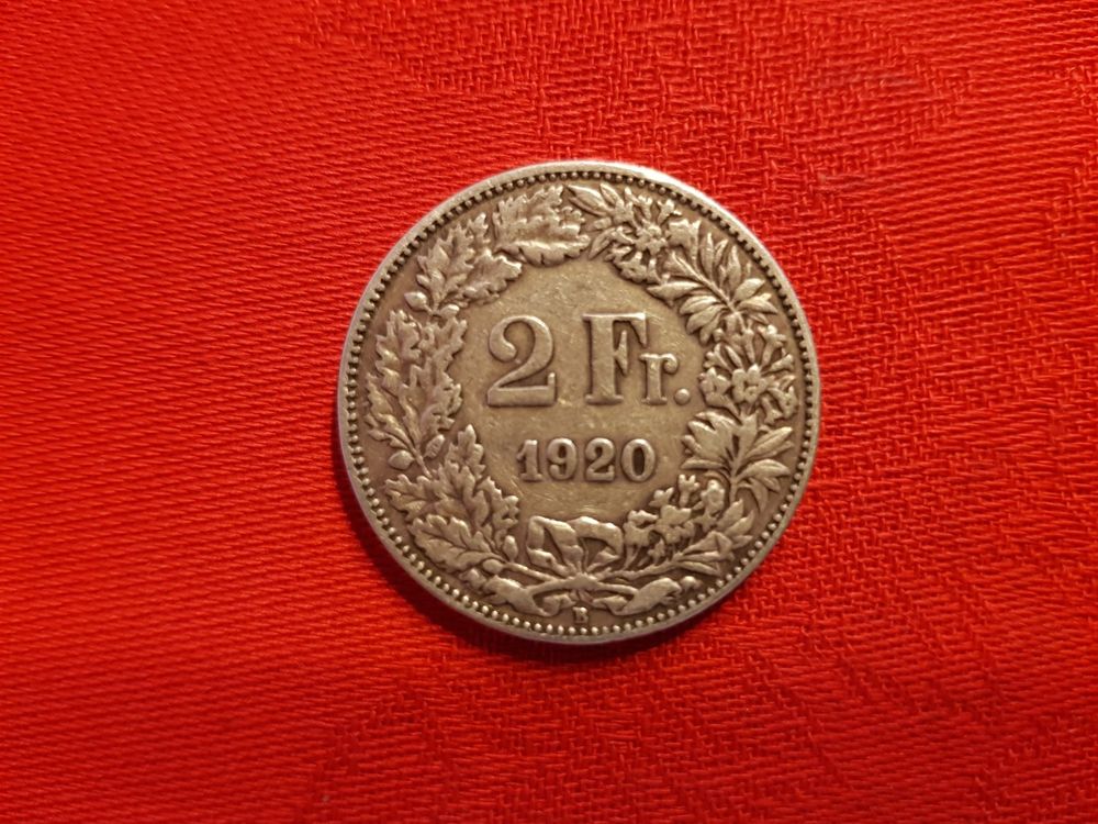 Piece 2fr argent 1920 (Gebraucht) in Faoug für CHF 5 – mit Lieferung auf Ricardo kaufen