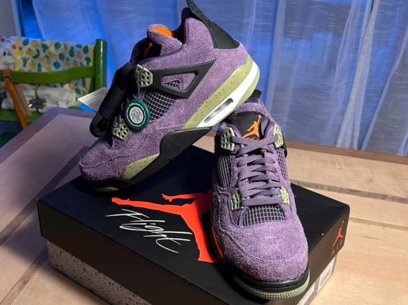 Nike Jordan 4 Retro Canyon Purple Gr. 41 | Kaufen auf Ricardo
