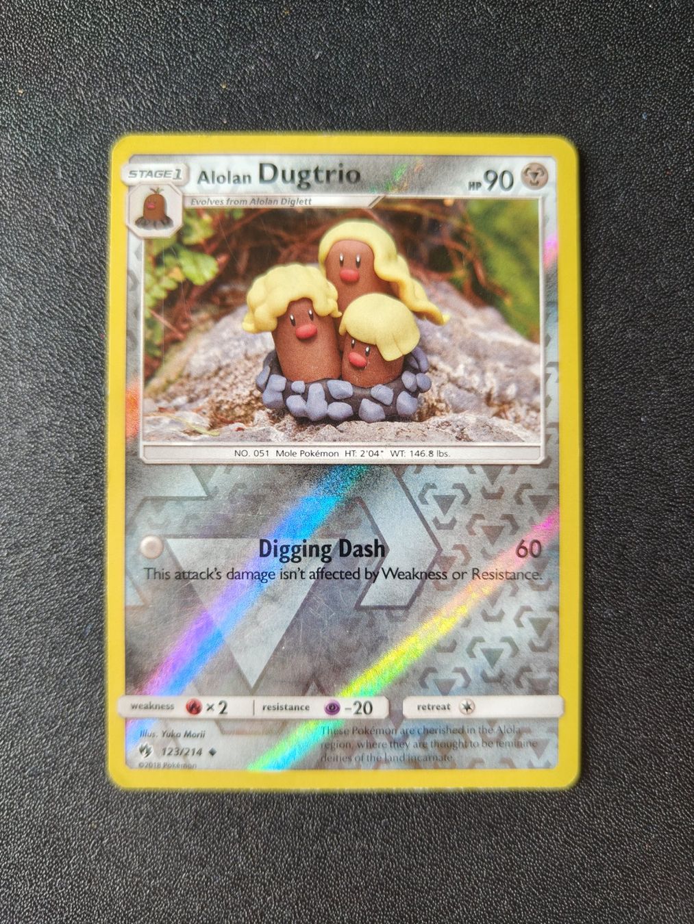 Alolan Dugtrio 123/214 Reverse Holo Pokémon Lost Thunder EN (Gebraucht ...