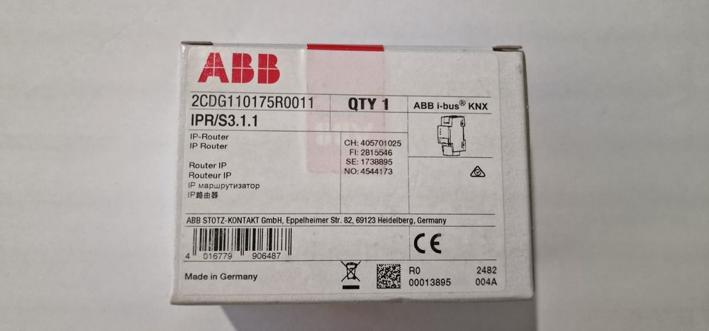 KNX ABB IP Router (IPR/S3.1.1) OVP | Kaufen auf Ricardo