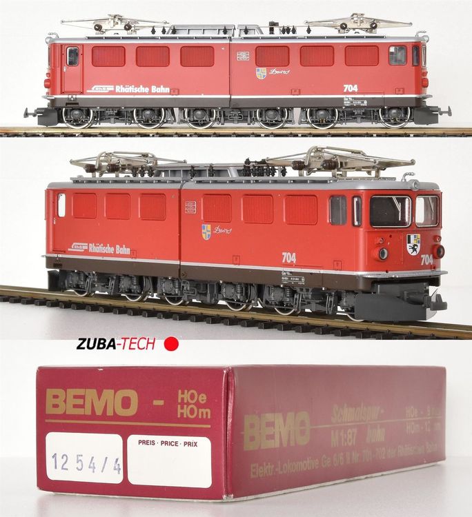 Bemo 1254/4 E-Lok Ge 6/6 II RhB H0m GS | Kaufen auf Ricardo