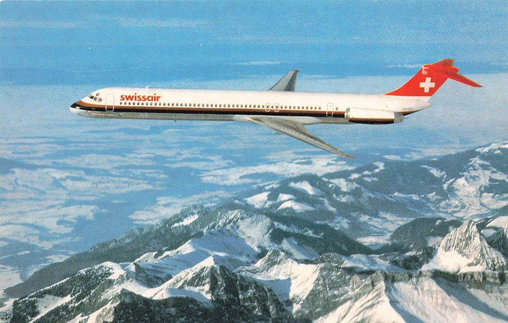 Swissair McDonnell Douglas DC-9-81Schweizer Linienflugzeug (Usato) a ...