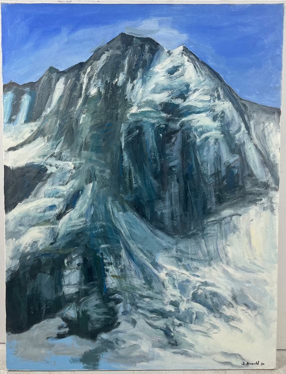 Josef Knecht (1913-?) Berglandschafts Gemälde | Kaufen auf Ricardo