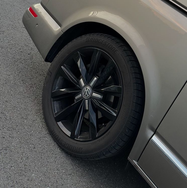 VW T6 T6.1 Sommerräder 18 Zoll Felgen Springfield Schwarz (Gebraucht ...