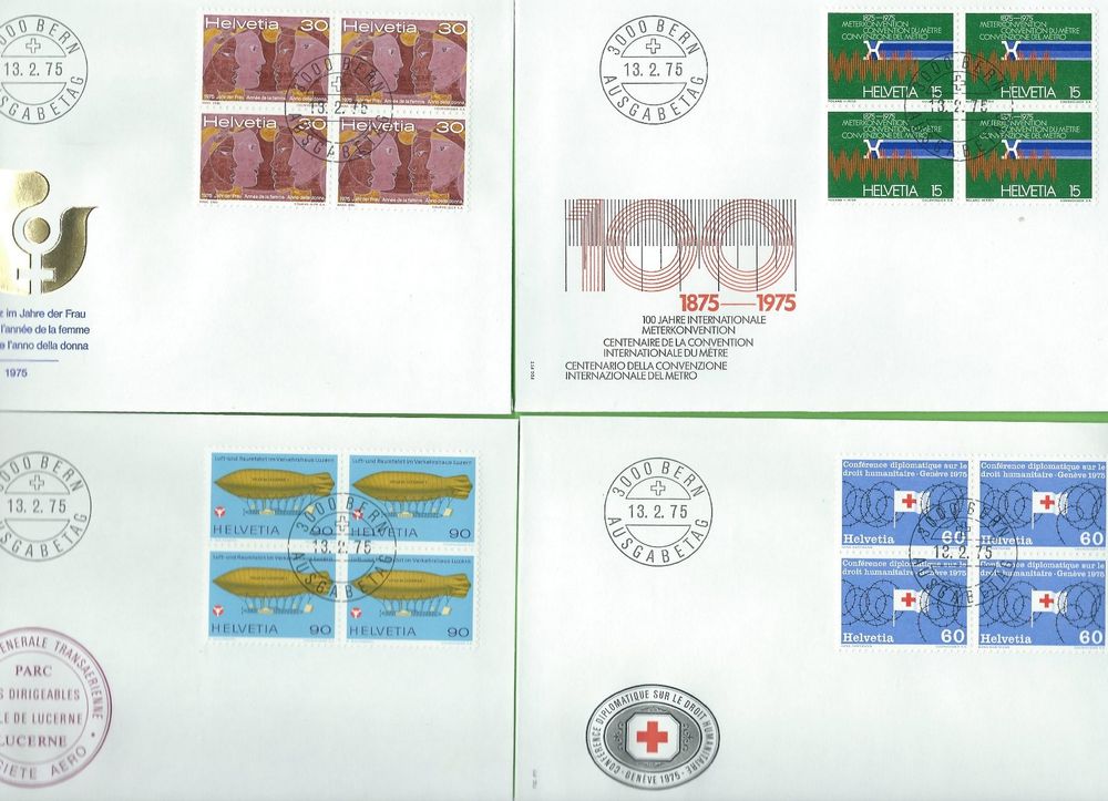 561-564, 4 FDC mit 4er-Block | Kaufen auf Ricardo