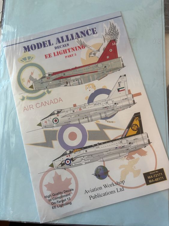 1/48 EE LIGHTNING PART 3 DECALS (Gebraucht) in MÜHLEDORF/SO für CHF 8 ...