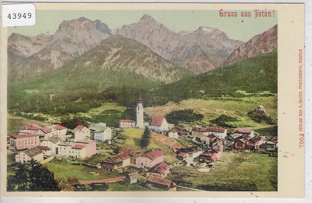 Gruss aus Fetan - Generalansicht - Litho (Gebraucht) in Ettingen für CHF 9 – mit Lieferung auf ...