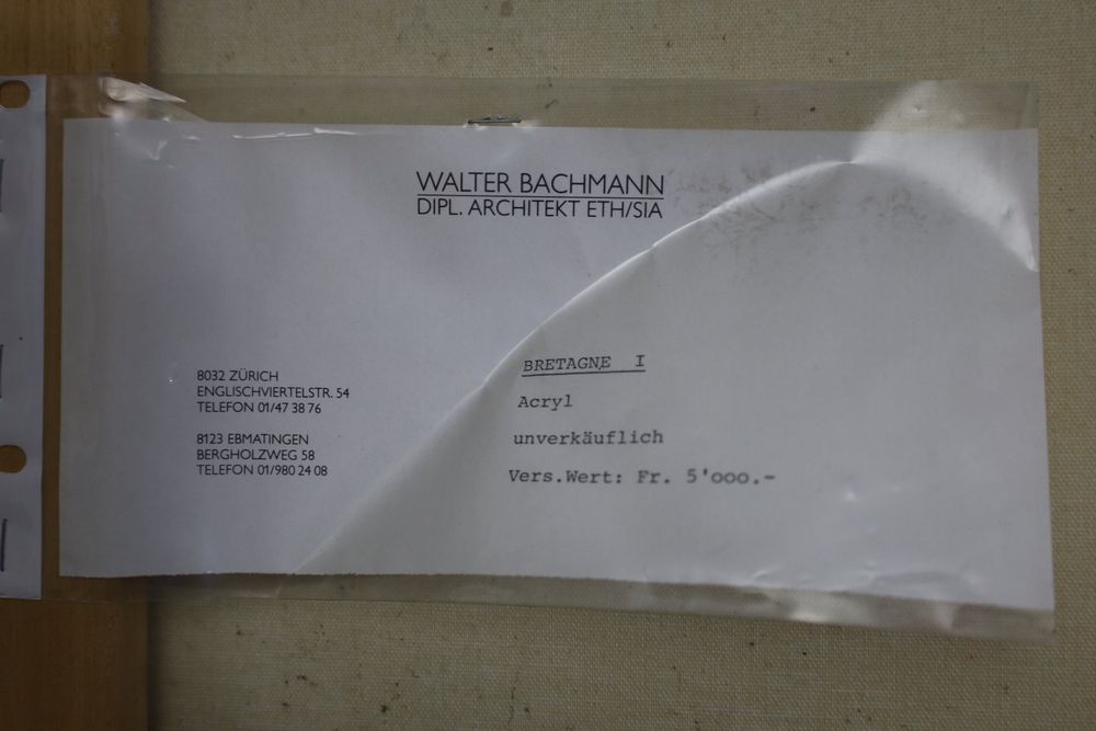 Walter Bachmann, Gemälde, "Bretagnie", signiert und datiert | Kaufen ...