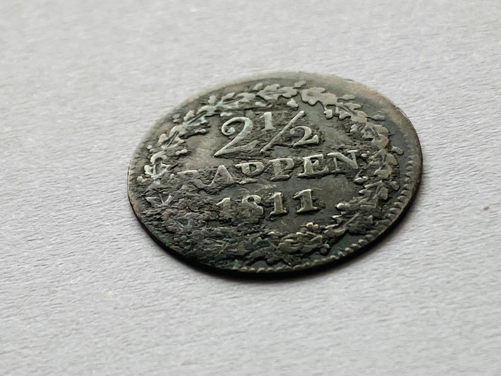 1811 BERN 2 1/2 Rappen Kantonalmünze Kantonal Münze Billon + (Gebraucht) in Müswangen für CHF 20 ...