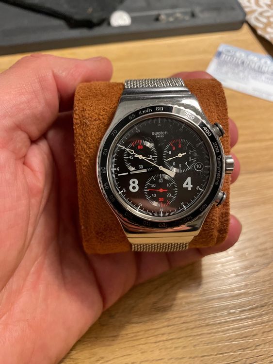 Swatch Irony Chrono (YVS 401G Blackie) NP 200.- selten | Kaufen auf Ricardo